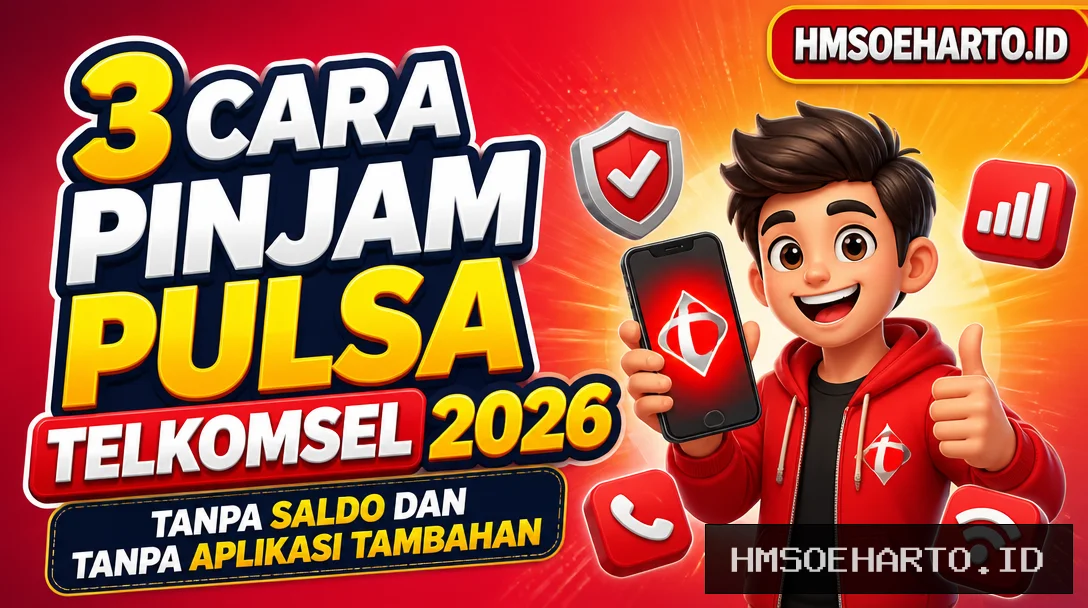 3 Cara Pinjam Pulsa Telkomsel 2026 Tanpa Saldo dan Tanpa Aplikasi Tambahan